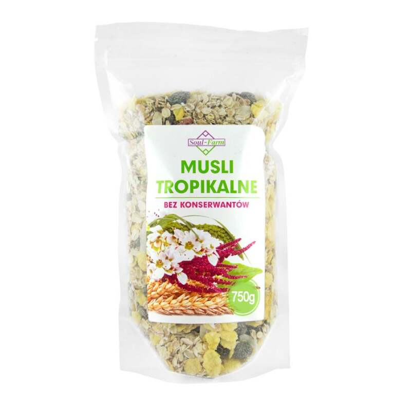 Musli Tropikalne (bez konserwantów) 750g / Soul-Farm